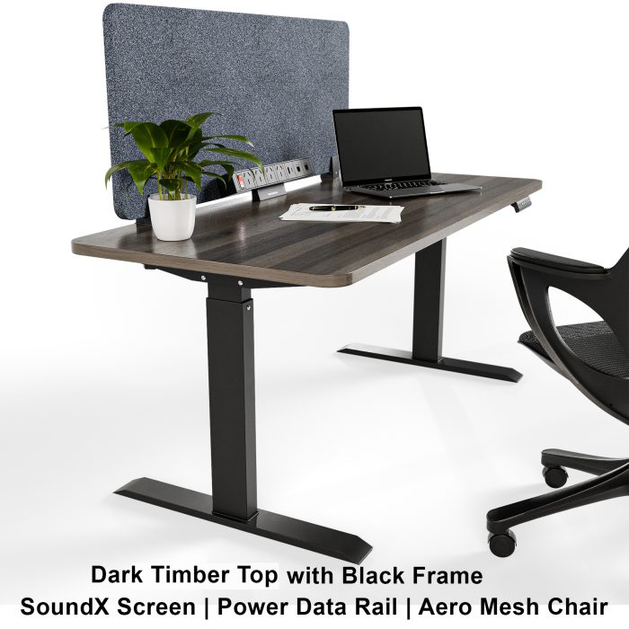 Ergo Sit Stand Single Motor Desk with Chair Combo Deal - BDO Furniture