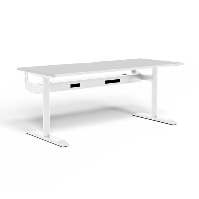 Buy Round Leg Fixed Straight Office Desk | BDO Furniture