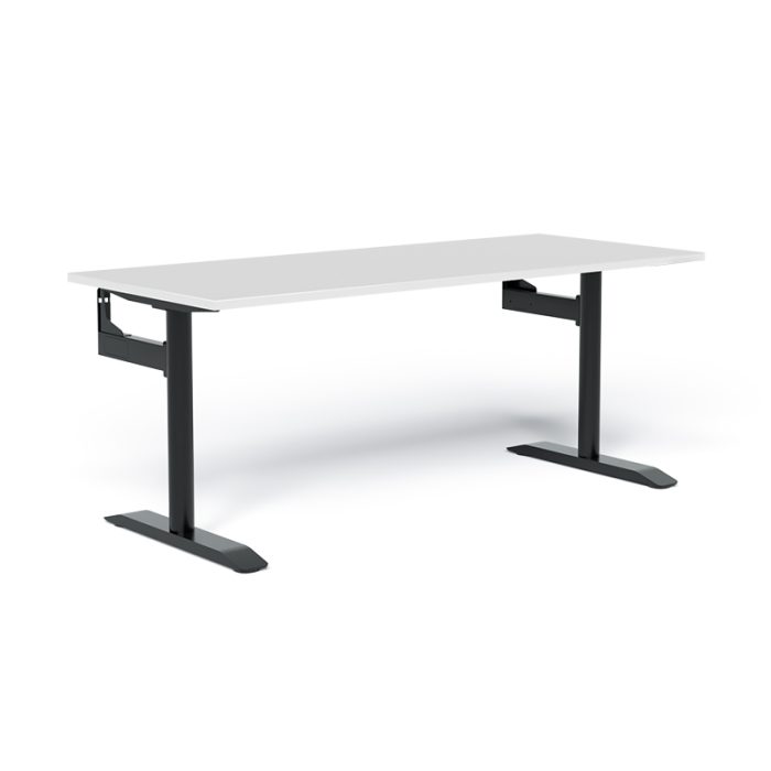 Buy Round Leg Fixed Straight Office Desk | BDO Furniture