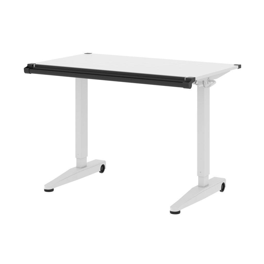 Pneumatic Height Adjustable Desk Flip Angle Top Drawing Plan Table ...