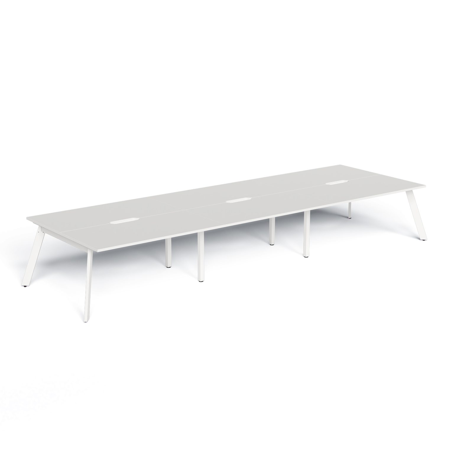 Linear 6 Person Inline Double Sided Desk Workstation - BDO Furniture