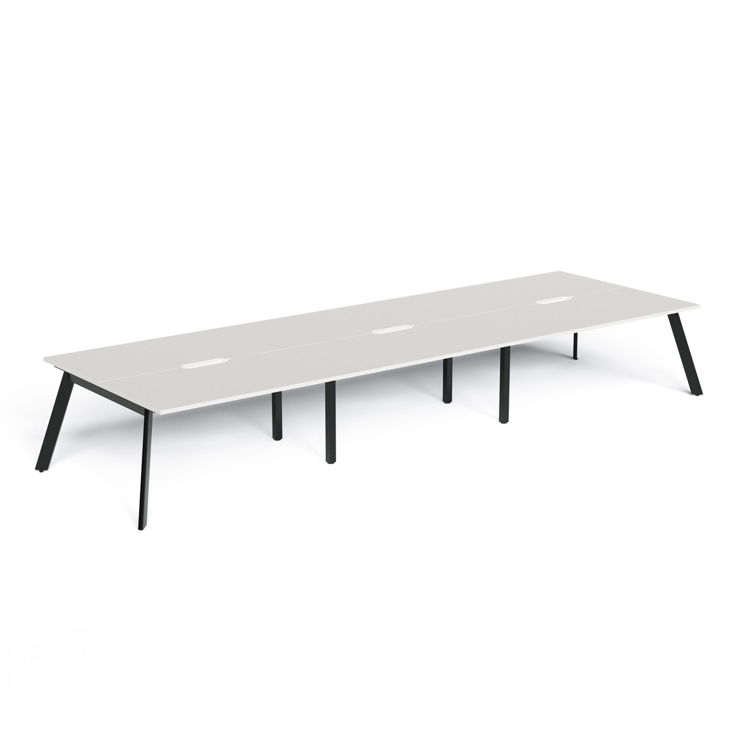 Linear 6 Person Inline Double Sided Desk Workstation - BDO Furniture