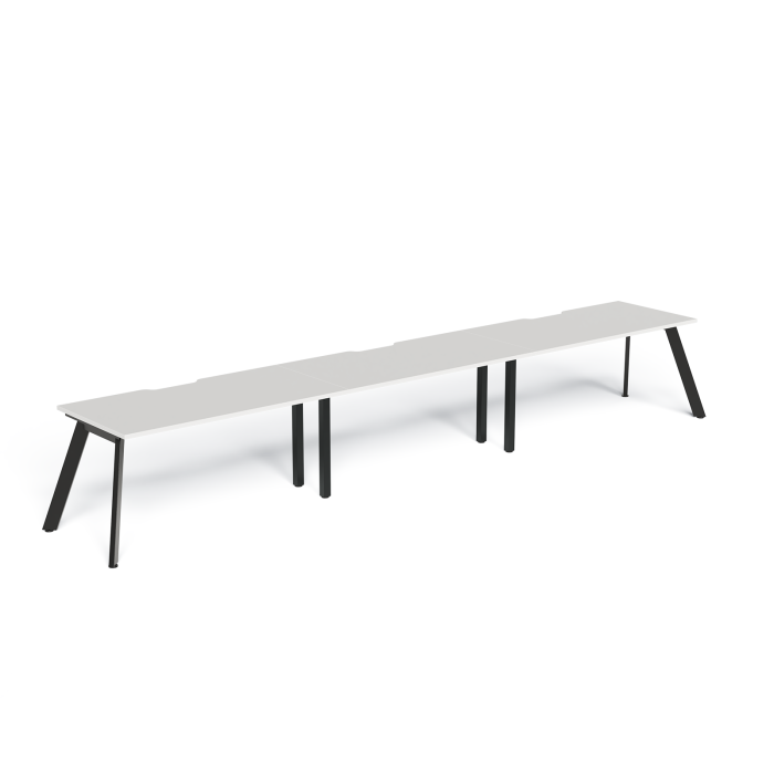 Linear Inline 3 Person Straight Desk Workstation - BDO Furniture