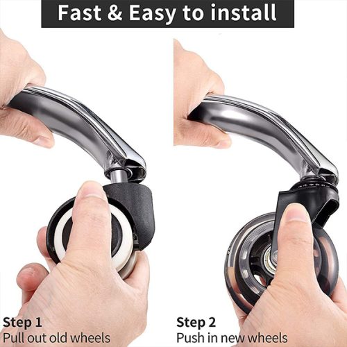 X-Wheel Office Chair Roller Blade Casters x5 Bulk Deal of 5 Set - BDO ...