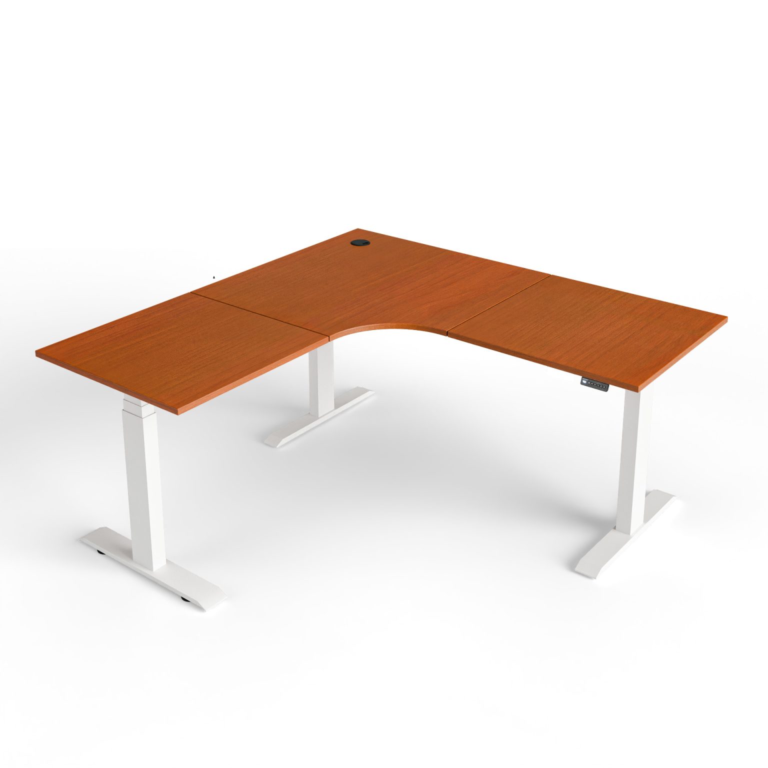 Ergo-Rise II Triple Motor Large Corner Top Sit Stand Desk | BDO Furniture