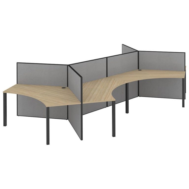 Modular30 120 Degree Office Desk Workstation Configuration - BDO Furniture