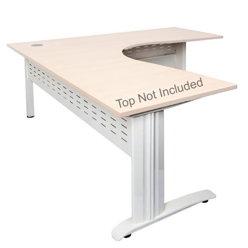 FastX Corner Desk Metal Frame & Modesty Product | BDO Furniture