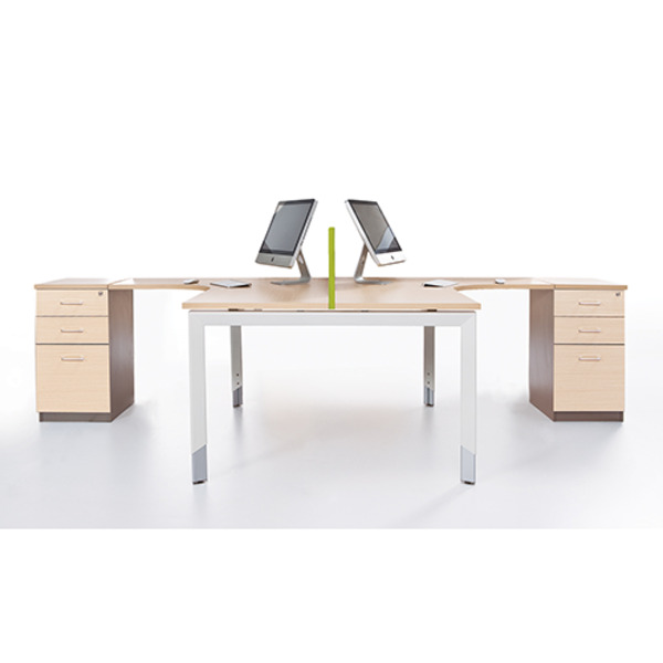 Buy Oblique 2-Person Corner Workstation Online | BDO Furniture