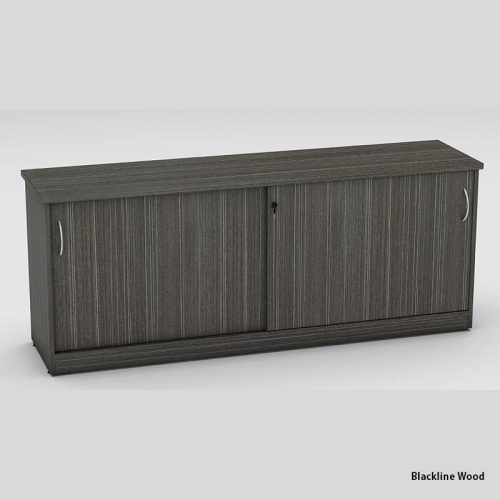 LuxeWorker Lockable Sliding Door Credenza | BDO Furniture