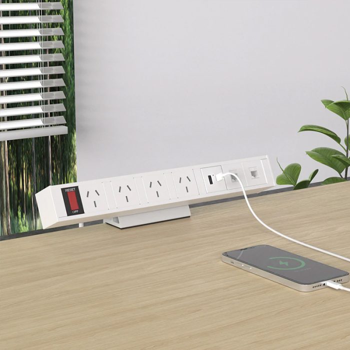 Desk Top Power Rail Powerboard Online | BDO Furniture
