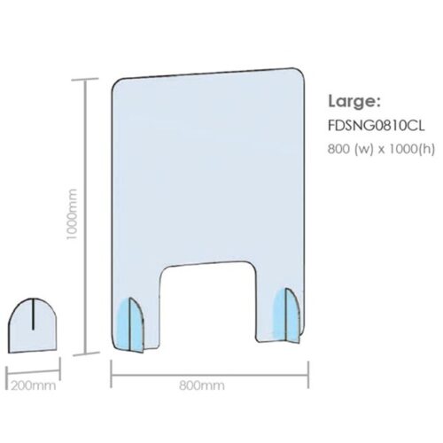 Buy Acrylic Sneeze Guard Shield Online | BDO Furniture