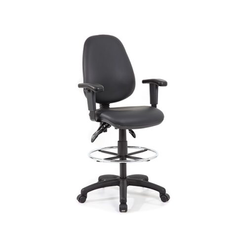 Buy Office Typist Chair Fully Ergonomic PU Seating High Back Online ...