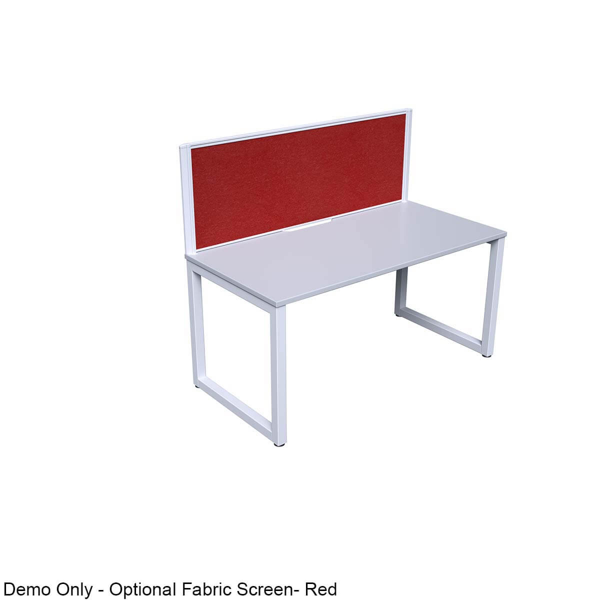 Loop Single Person Computer Office Desk with Scalloped Top and Optional ...