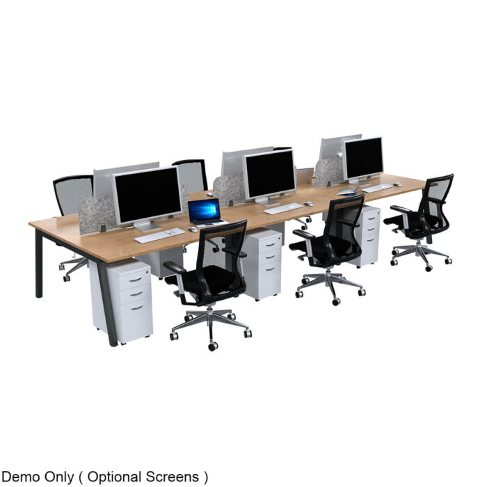 Buy 6-Person Office Desk Workstation Online | BDO Furniture