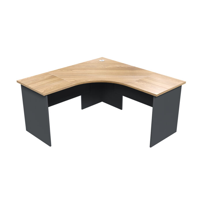 Classic Corner Office Desk with Cable Hole | BDO Furniture