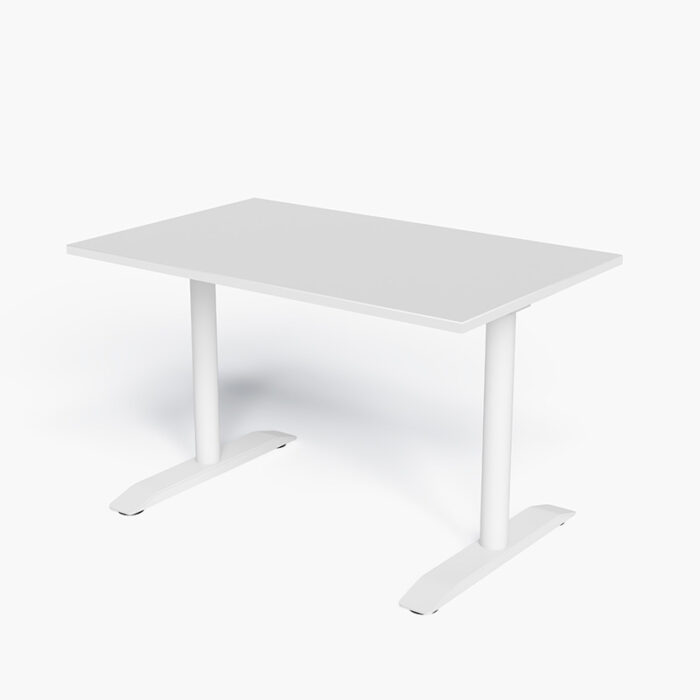 Buy Round Leg Fixed Straight Office Desk | BDO Furniture