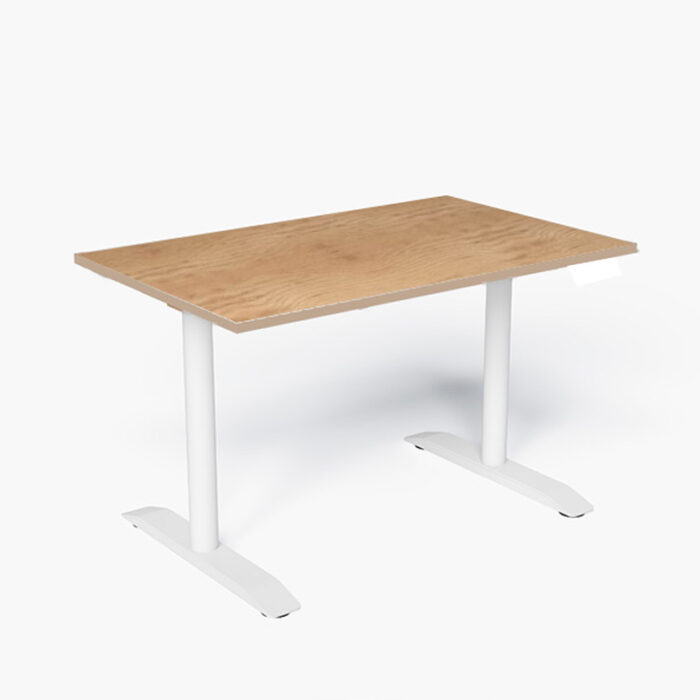 Buy Round Leg Fixed Straight Office Desk | BDO Furniture