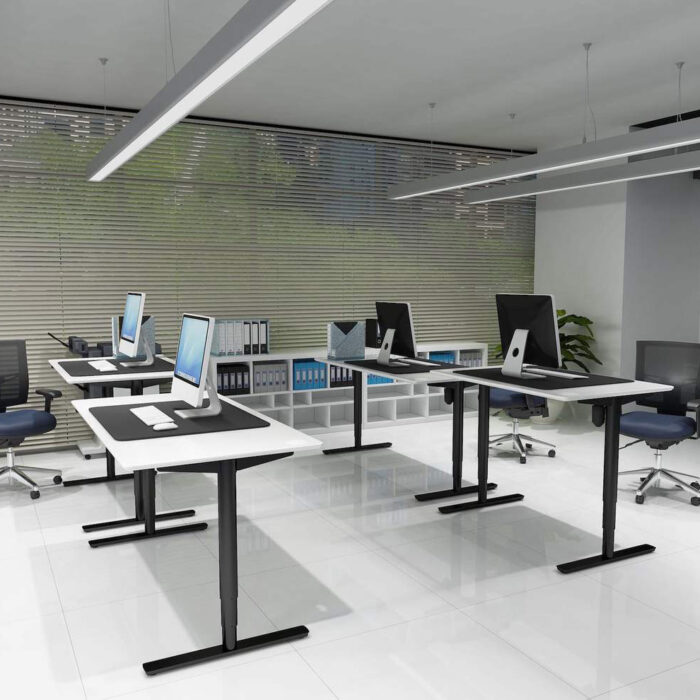 Conset 501-49 Deluxe Sit-Stand Adjustable Desk | BDO Furniture