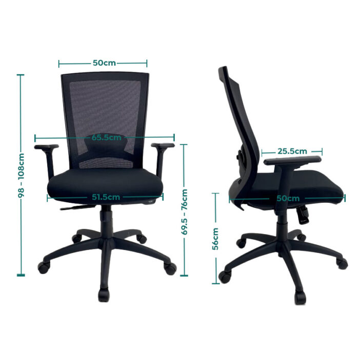 Action Mesh Back Office Chair with Movex | BDO Furniture
