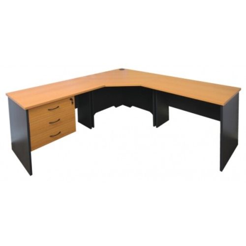 Fusion Office Furniture Corner Desk Hutch | BDO Furniture